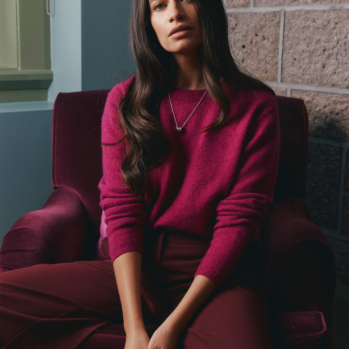 Mia Crew | ZQ Merino, Brushtail Possum & Silk | Slim Fit Classic Crew ...